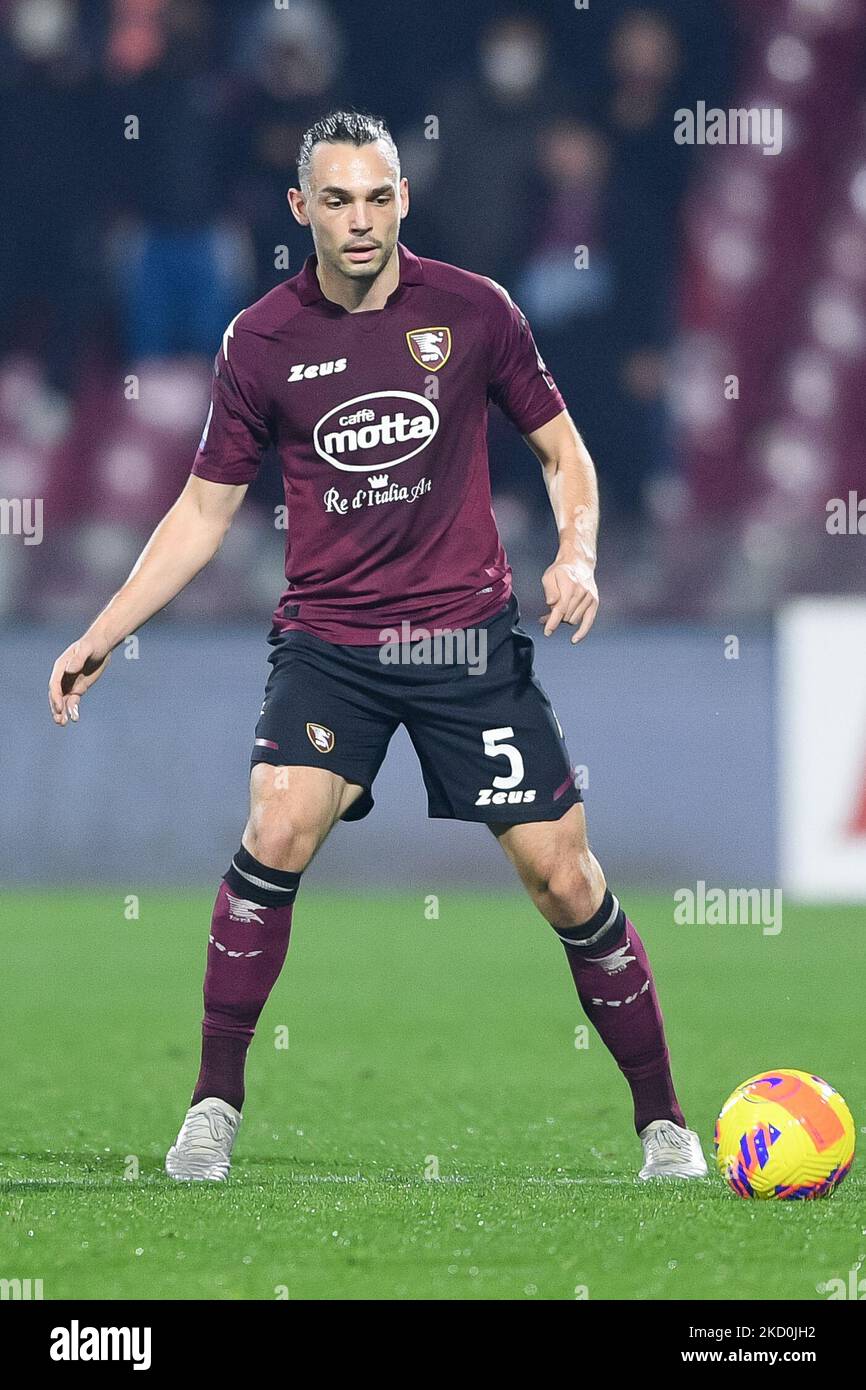 Frederic Veseli of US Salernitana 1919 during the Serie A match between ...