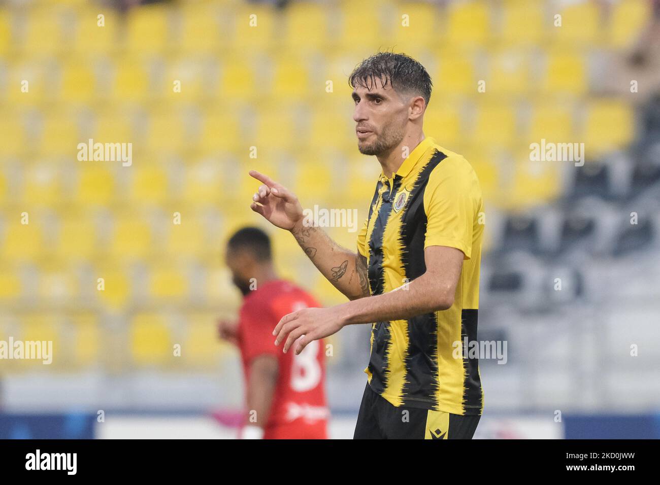 Javi Martinez (8) of Qatar SC in reacts during the QNB Stars League ...