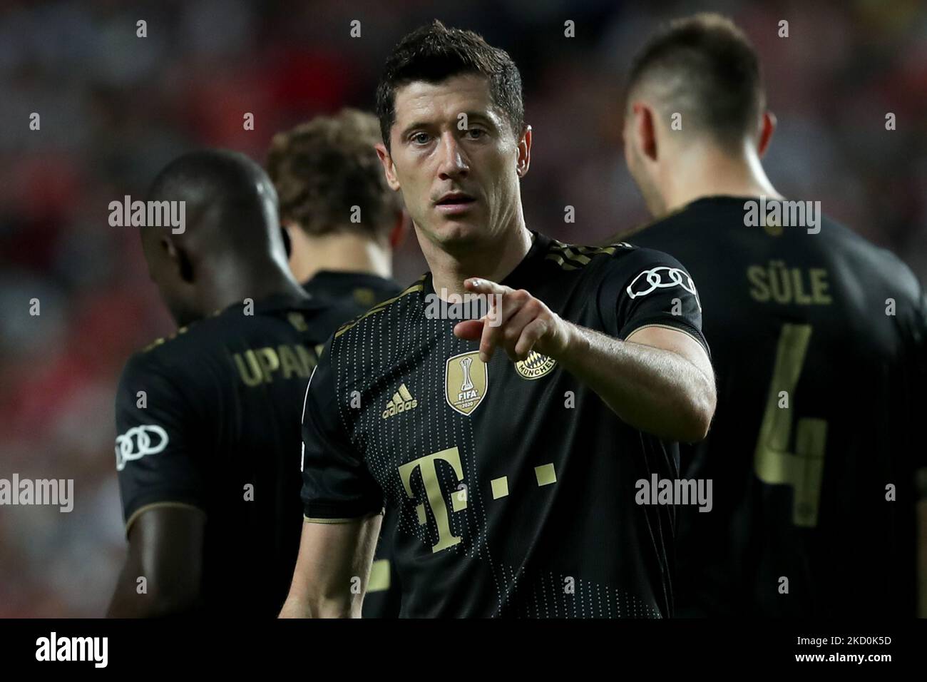 (FILE IMAGE) Bayern Munich and Poland striker Robert Lewandowski was ...