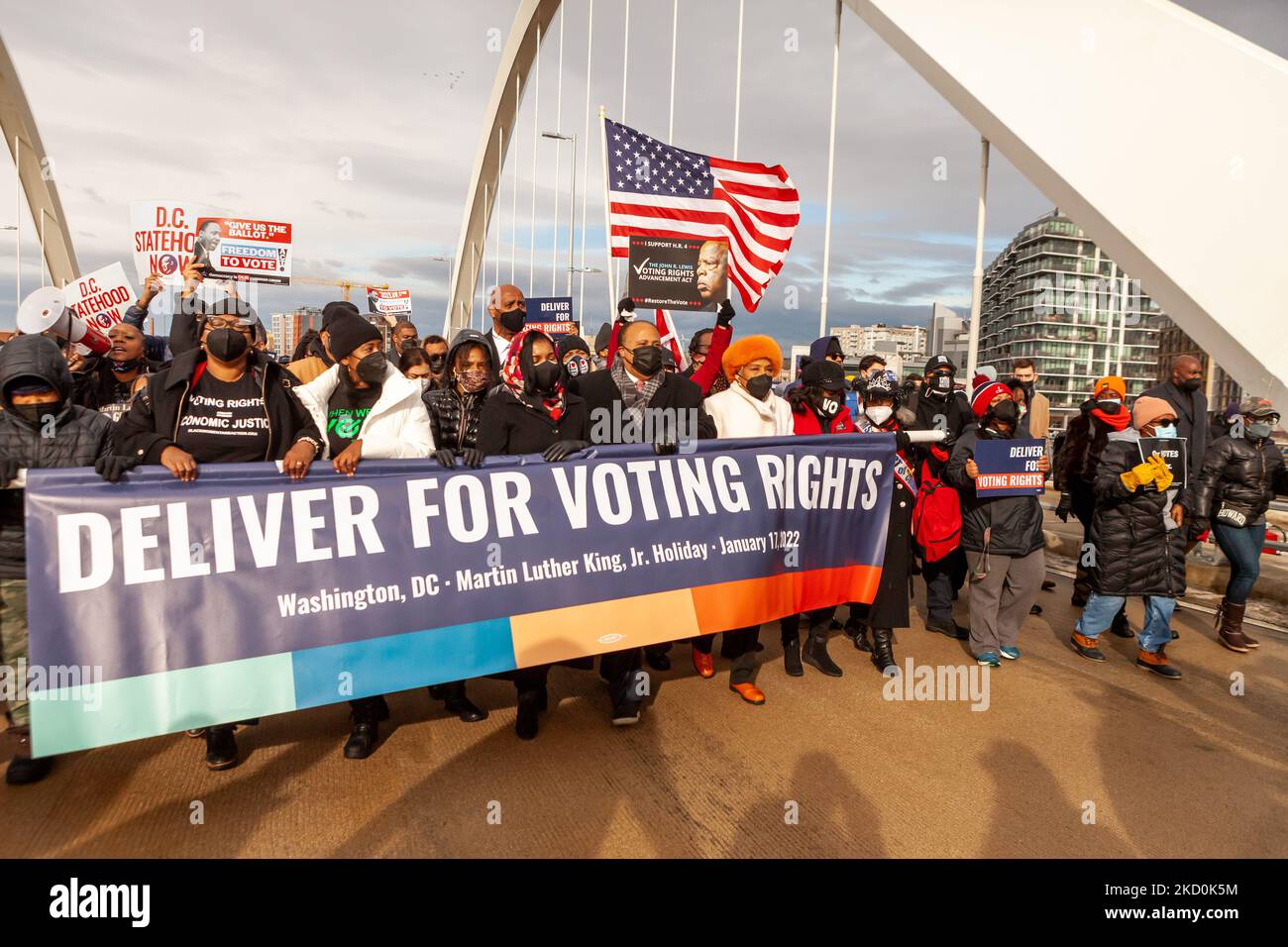 Martin Luther King III, Arndrea Waters King, and Yolanda Renee King and ...