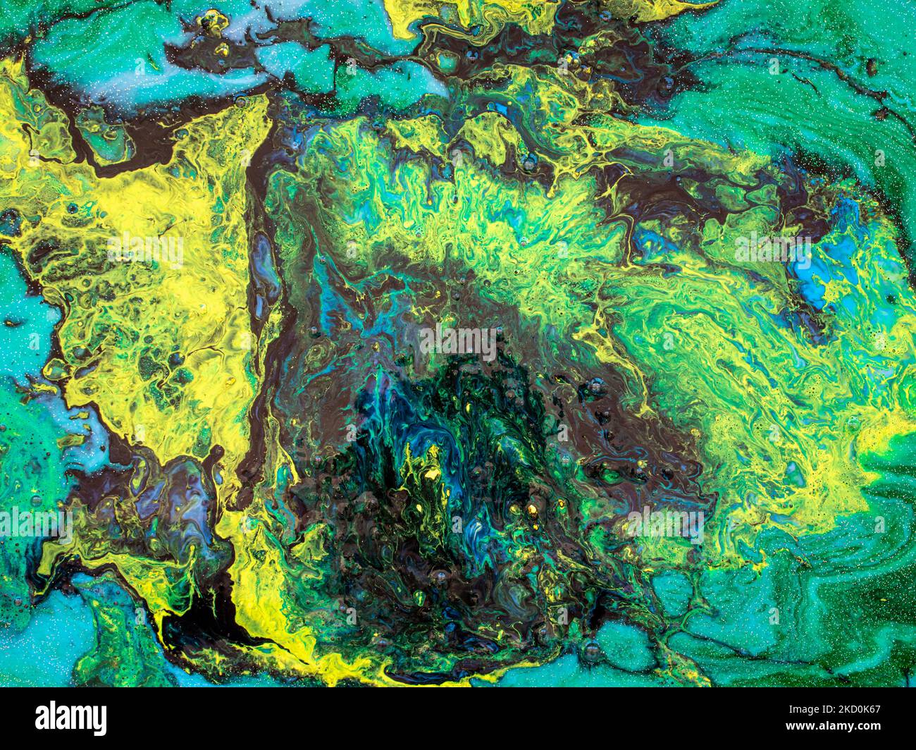 Texture created with paint of vibrant and diverse colors that create an ...