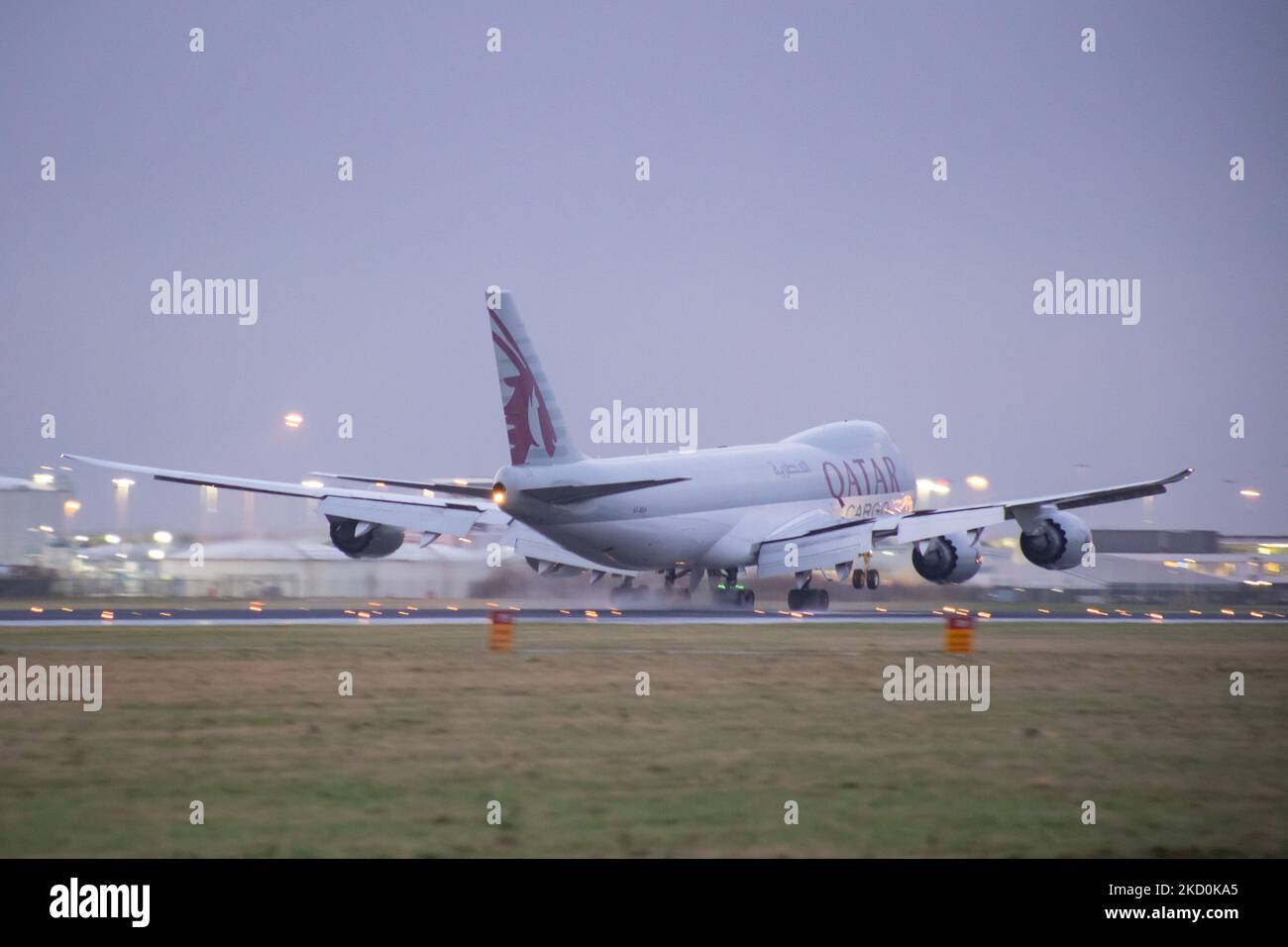 Qatar Airways Cargo Boeing 747-8F freight variant aircraft as seen ...
