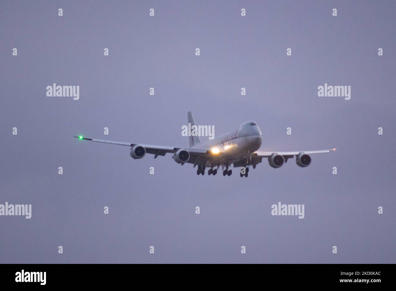 Qatar Airways Cargo Boeing 747-8F freight variant aircraft as seen ...