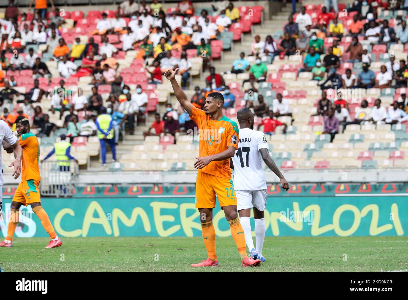 (22) Sebastien Haller of CÃ´te d'Ivoire team action during the Group E ...