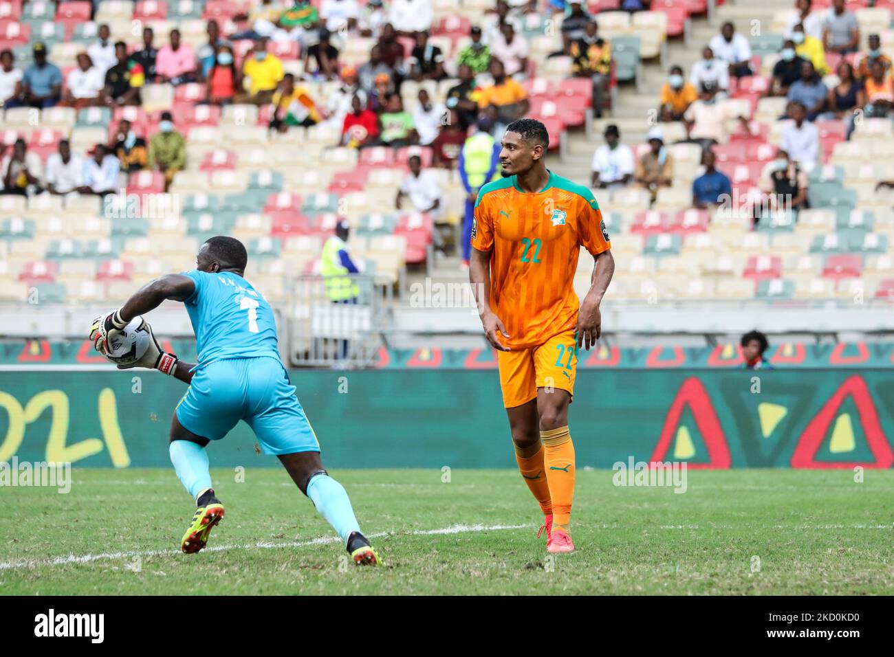 (22) Sebastien Haller of CÃ´te d'Ivoire team action during the Group E ...