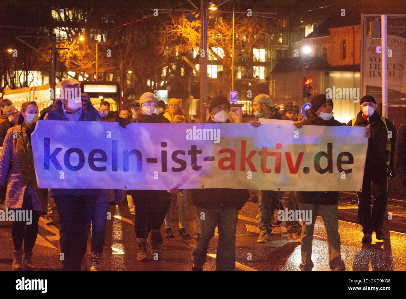 nearly one thousand of vaccine skeptics march is seen walking toward ...