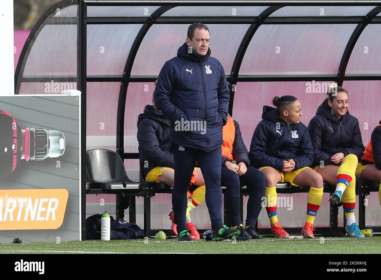 Crystal Palace's manager Dean Davenport during the FA Women's ...