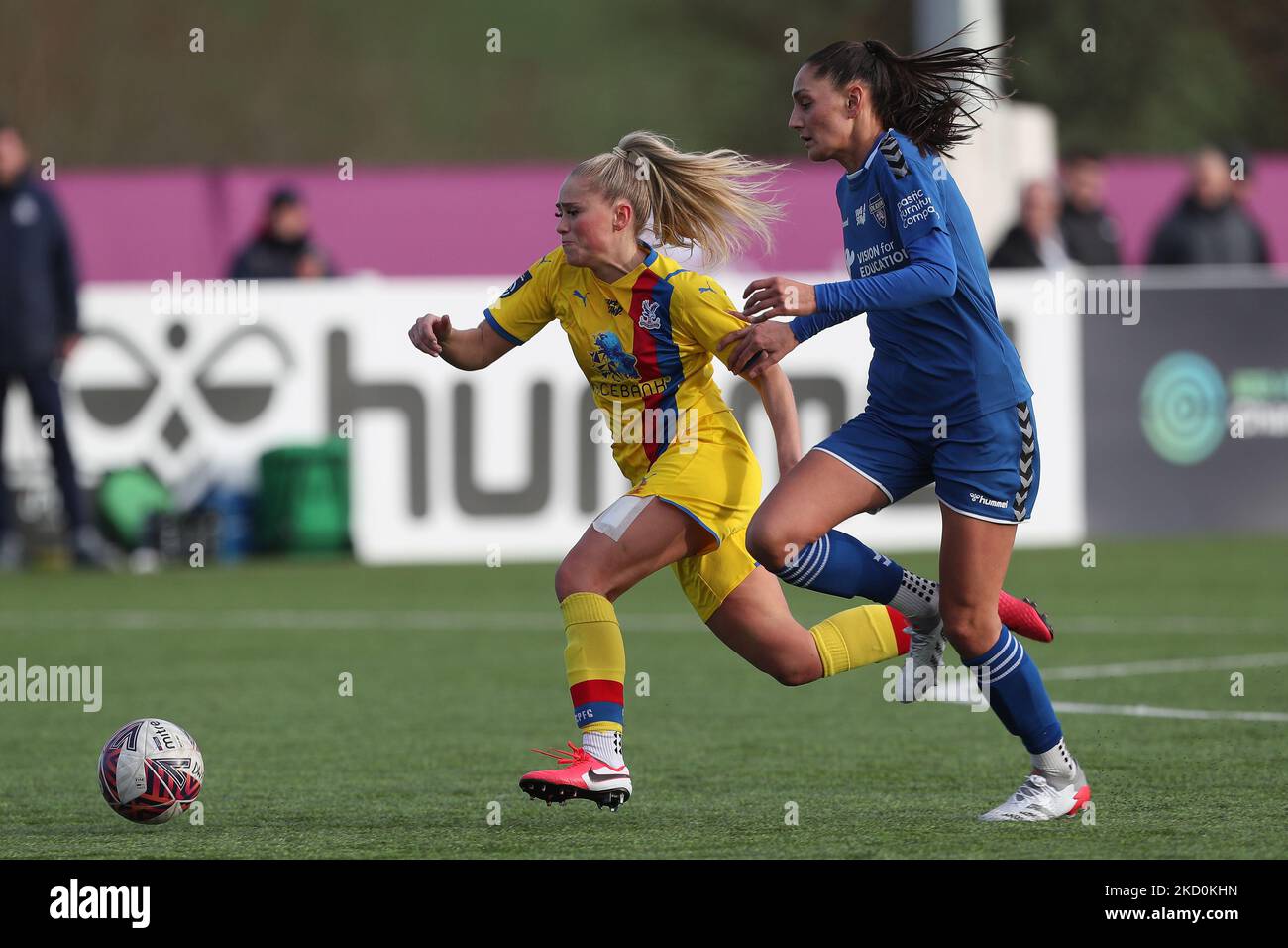 during the FA Women's Championship match between Durham Women FC and ...