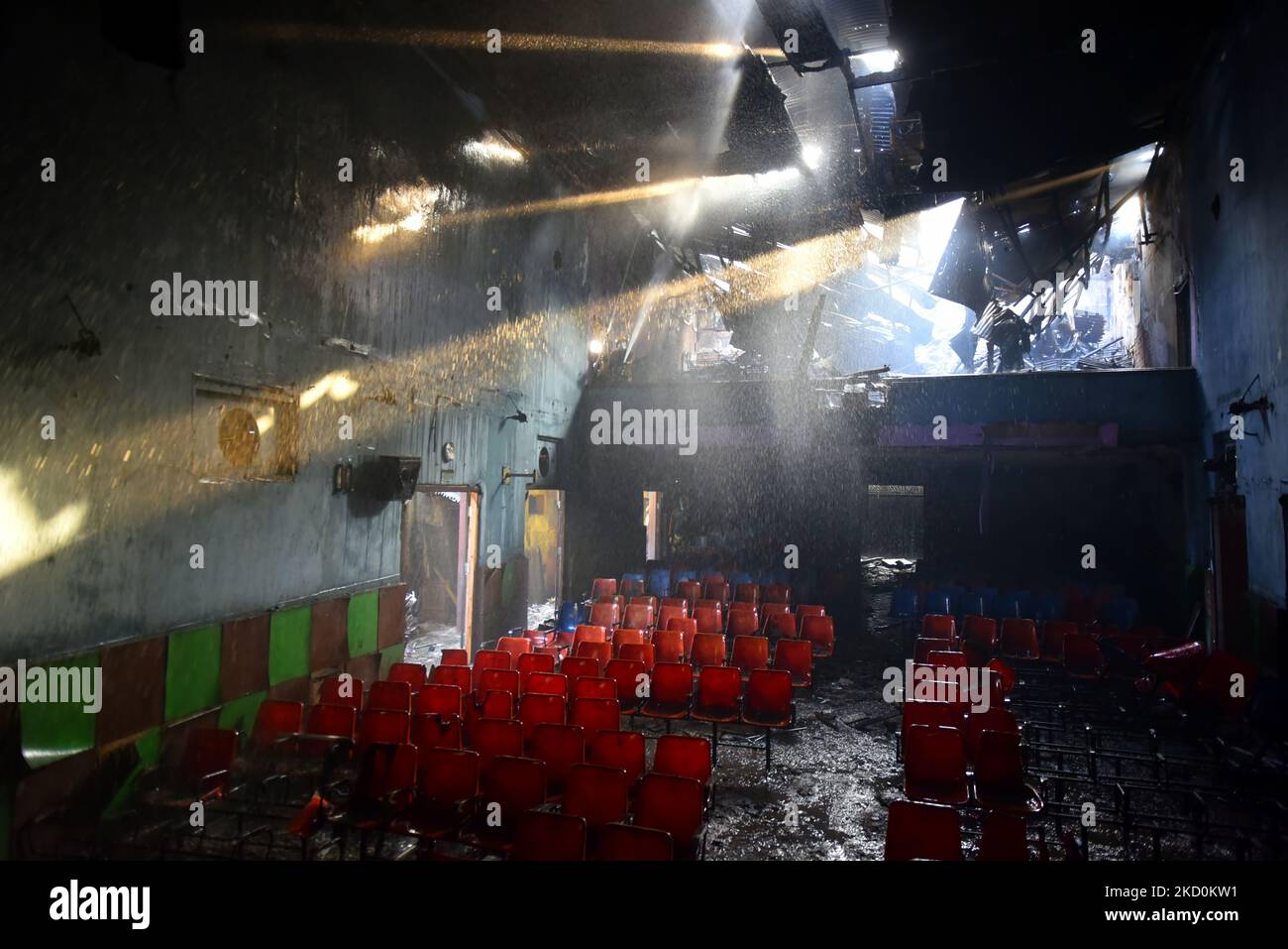 Fire hazard in an old cinema hall with zero casualty in Kolkata, India ...