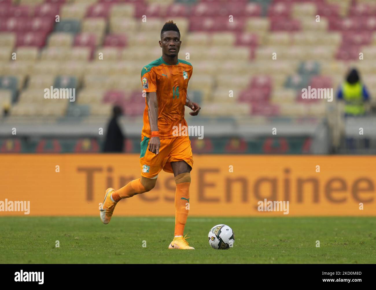 Simon Deli of Ivory Coast during Sierra Leone versus Ivory Coast ...