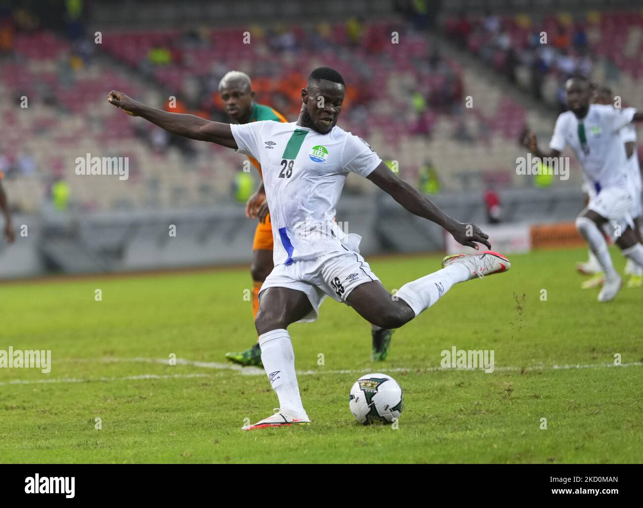 Musa Noah Kamara of Sierra Leone scoring their second goal during ...
