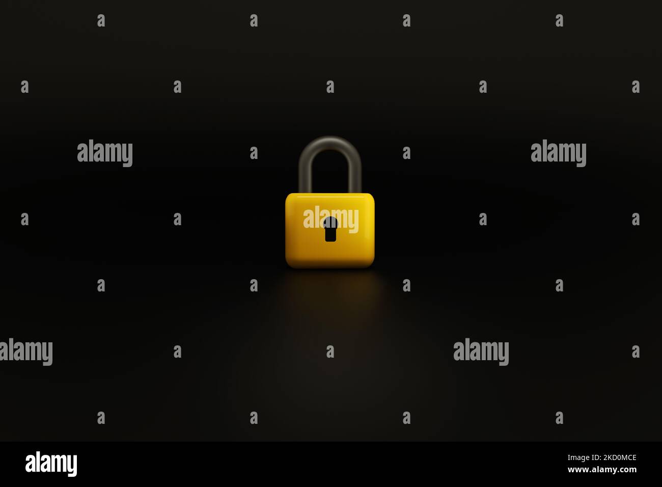 closed padlock over black background, 3d rendering Stock Photo - Alamy