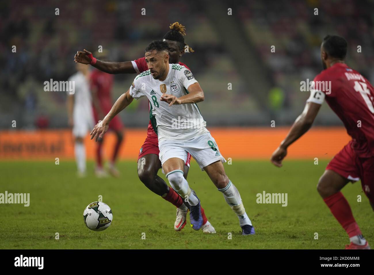 Youcef Belaïli of Algeria during Algeria versus Equatorial Guinea ...