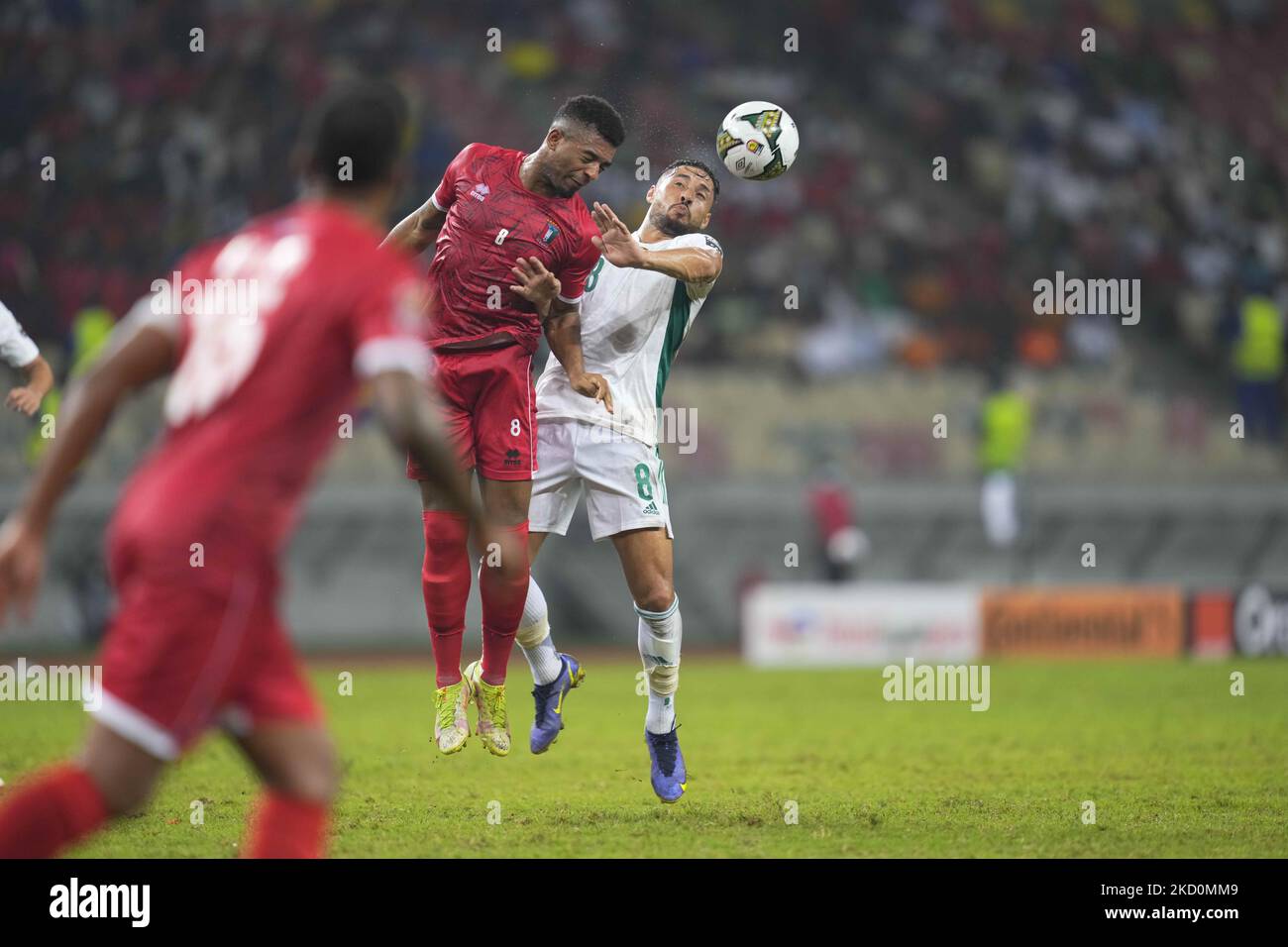 Youcef Belaïli of Algeria during Algeria versus Equatorial Guinea ...