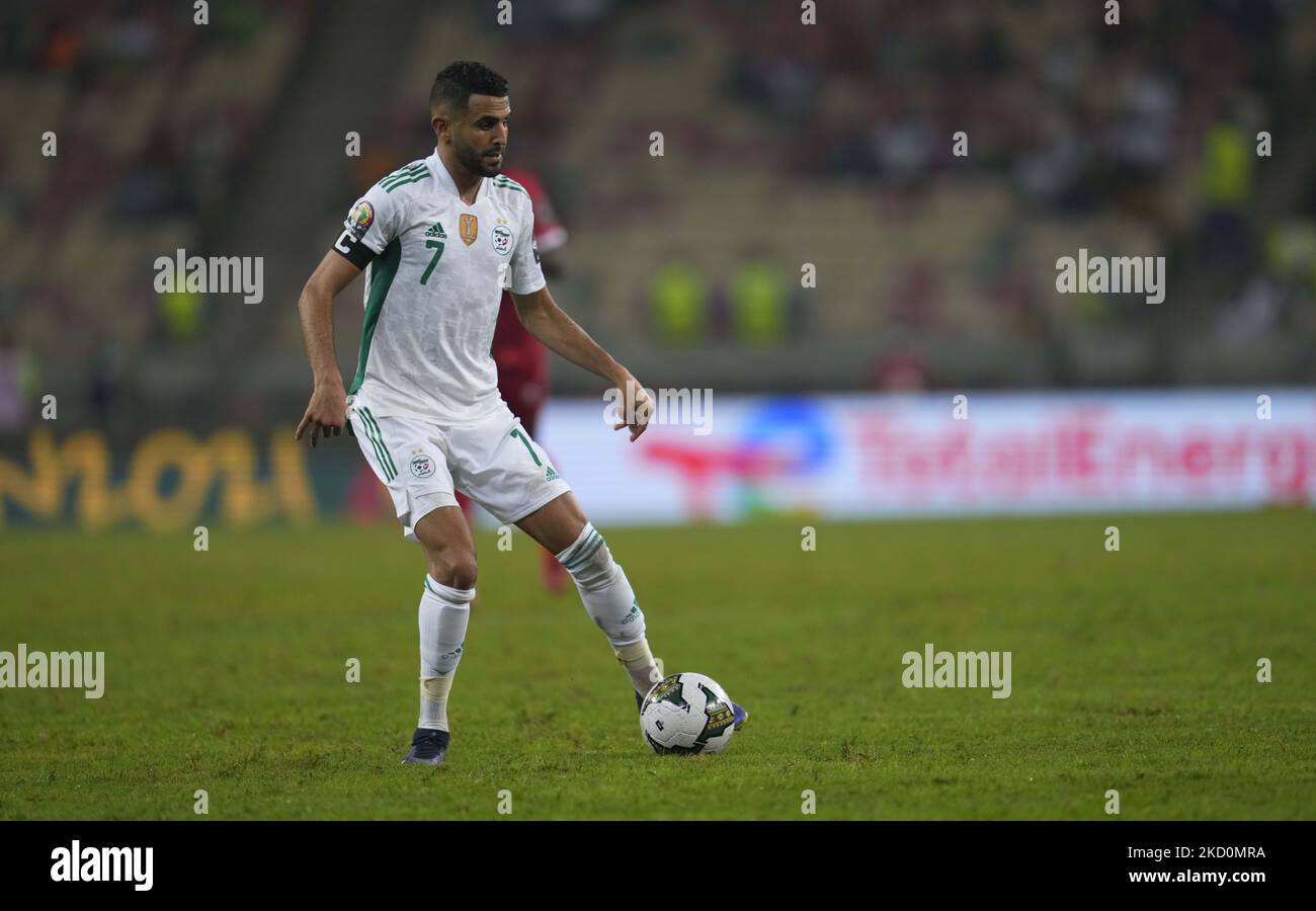 Riyad Mahrez (captain) of Algeria during Algeria versus Equatorial ...
