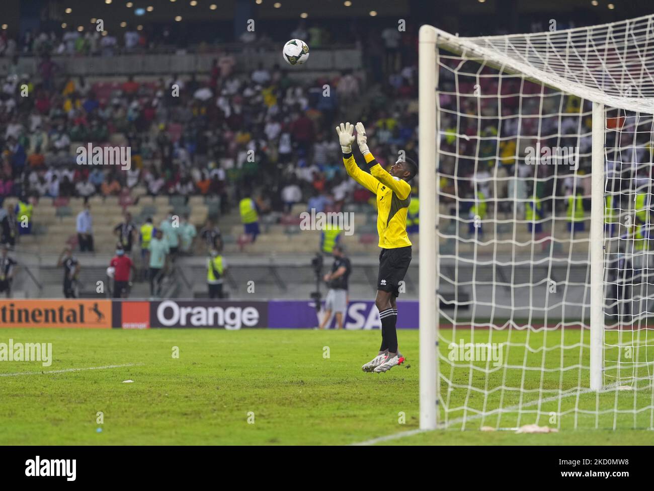 Jesús Owono of Equatorial Guinea during Algeria versus Equatorial ...