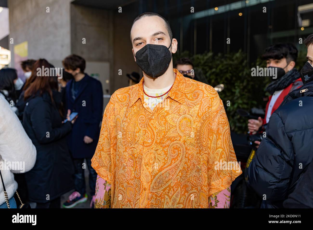 Pietro Turano attends the Etro Fashion Show during the Milan Men's ...