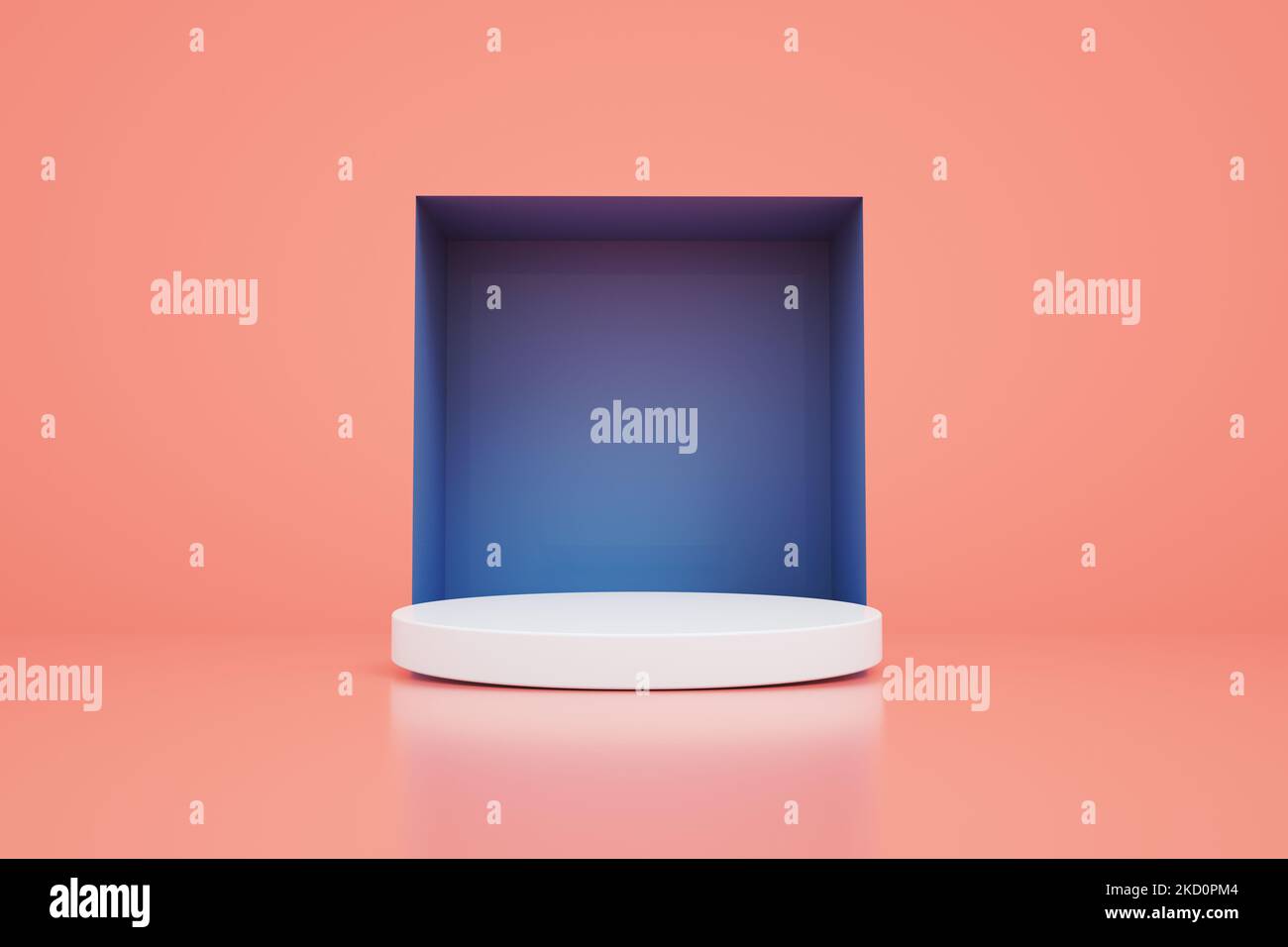 3D render of Abstract Pedestal of platform display with modern stand ...