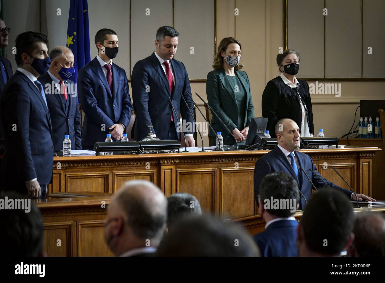 Rumen Radev swore in for a second term as Bulgaria's President during ...