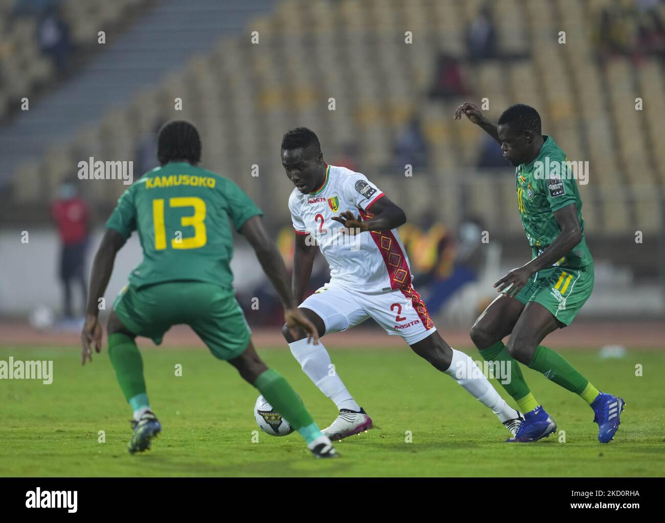 Morlaye Sylla of Guinea during Guinea versus Zimbabwe , African Cup of ...