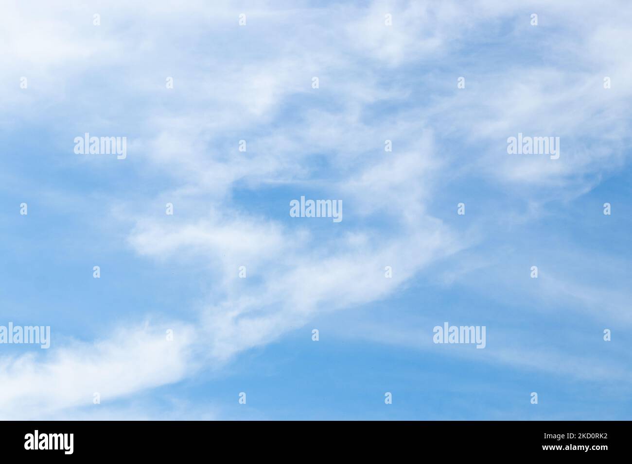 Clear blue color sky with white cloud background Stock Photo - Alamy