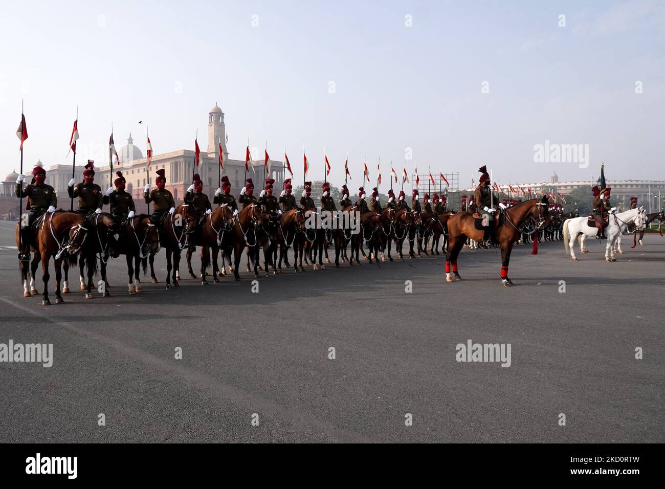 Indian horse mounted presidential body guards hi-res stock photography ...