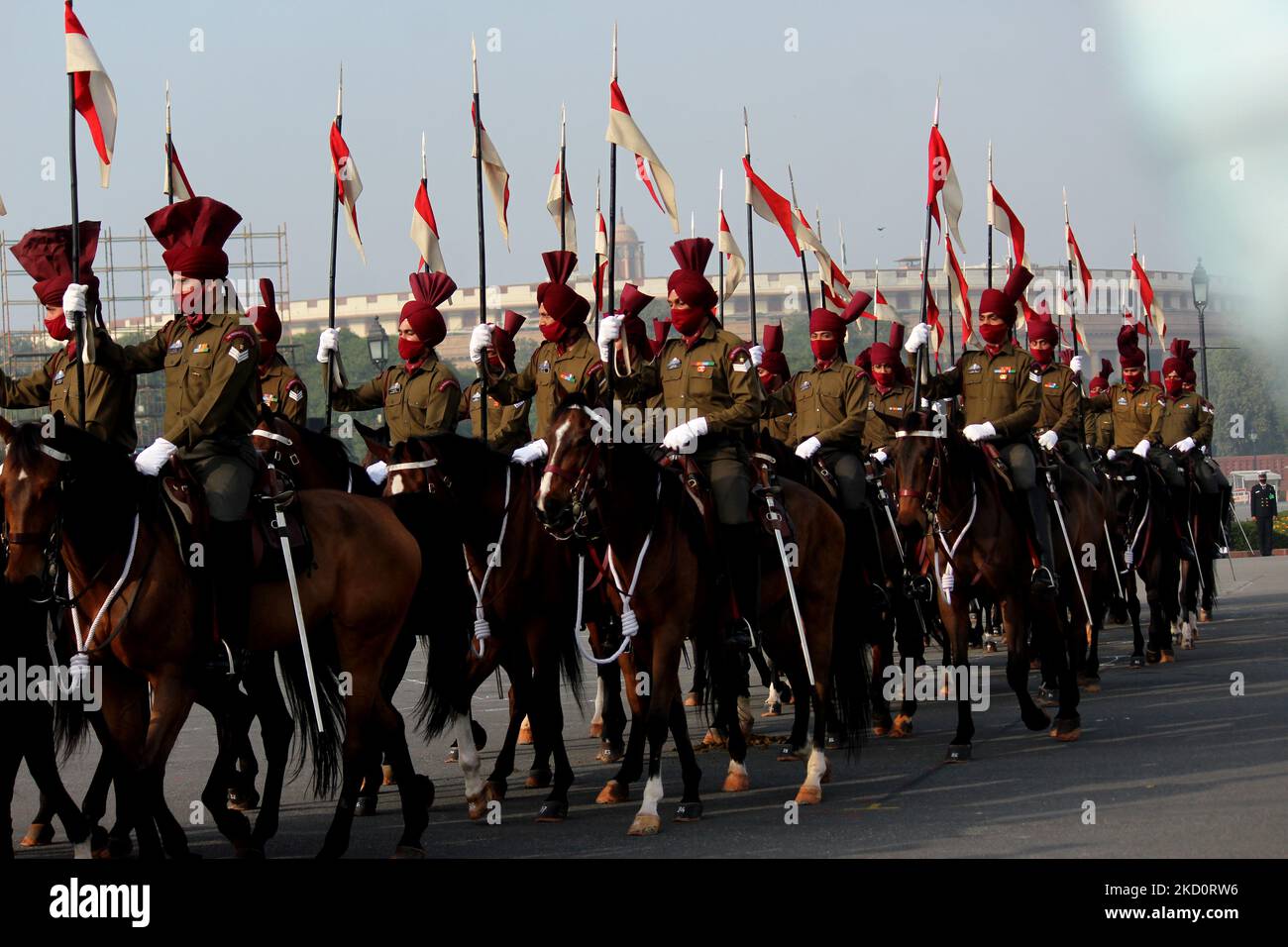 Indian horse mounted presidential body guards hi-res stock photography ...