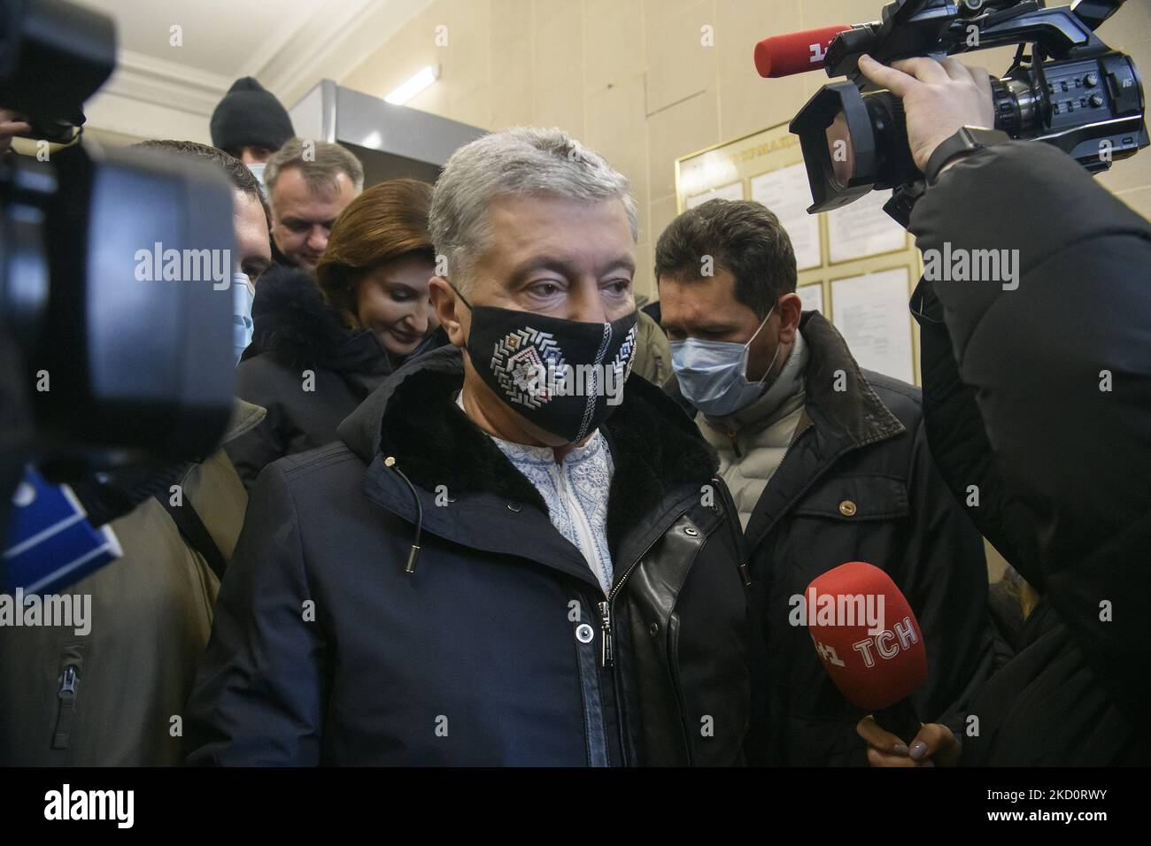 Ukraine's former President Petro Poroshenko, who is suspected of state ...