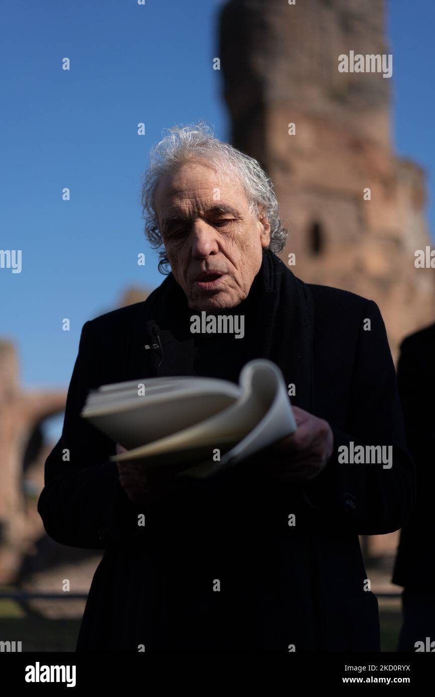 Director Abel Ferrara attends the reading by Abel Ferrara of Gabriele ...