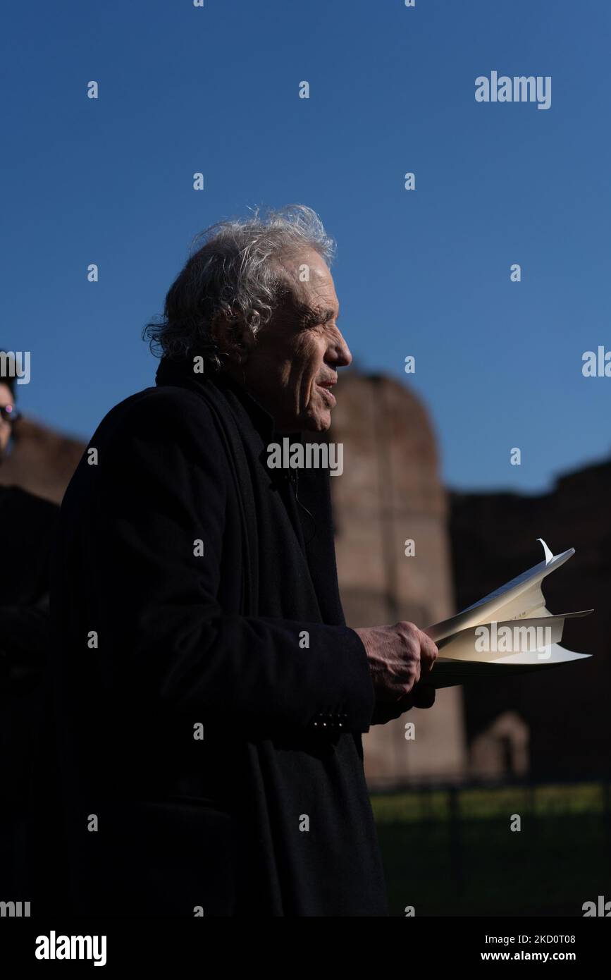 Director Abel Ferrara attends the reading by Abel Ferrara of Gabriele ...