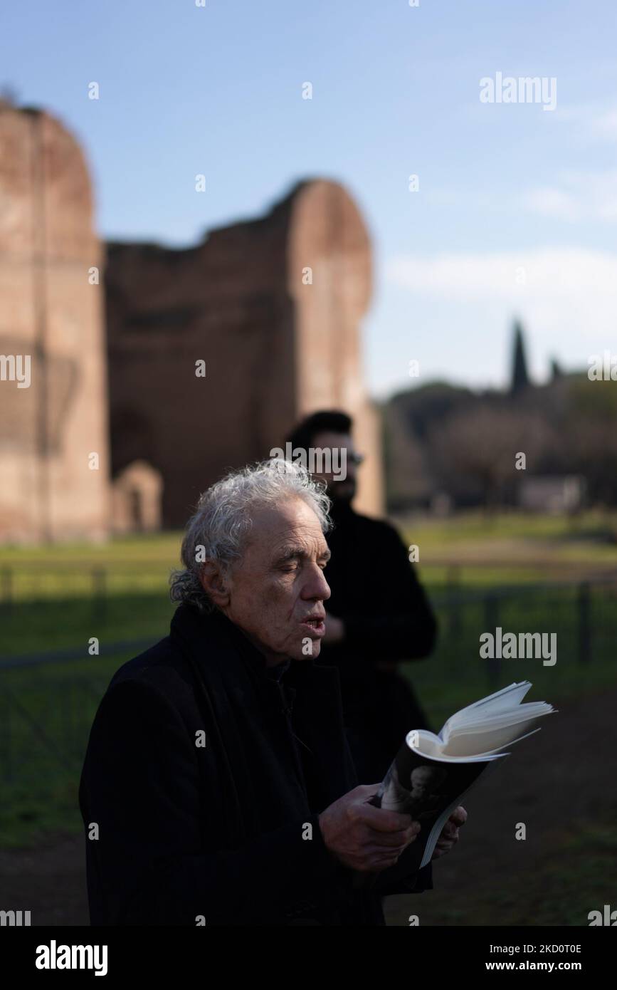 Director Abel Ferrara attends the reading by Abel Ferrara of Gabriele ...