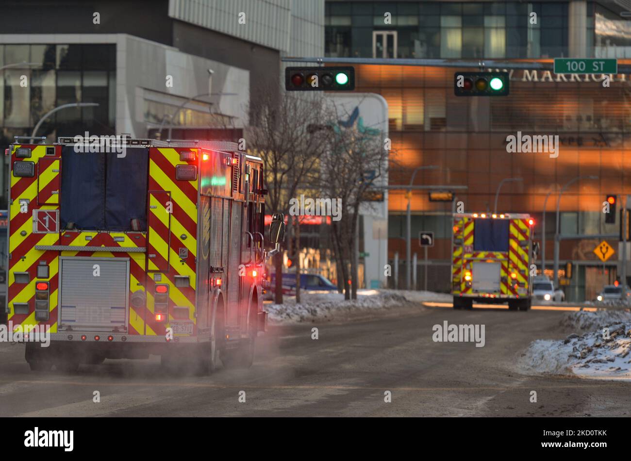Edmonton fire rescue vehicles hi-res stock photography and images - Alamy