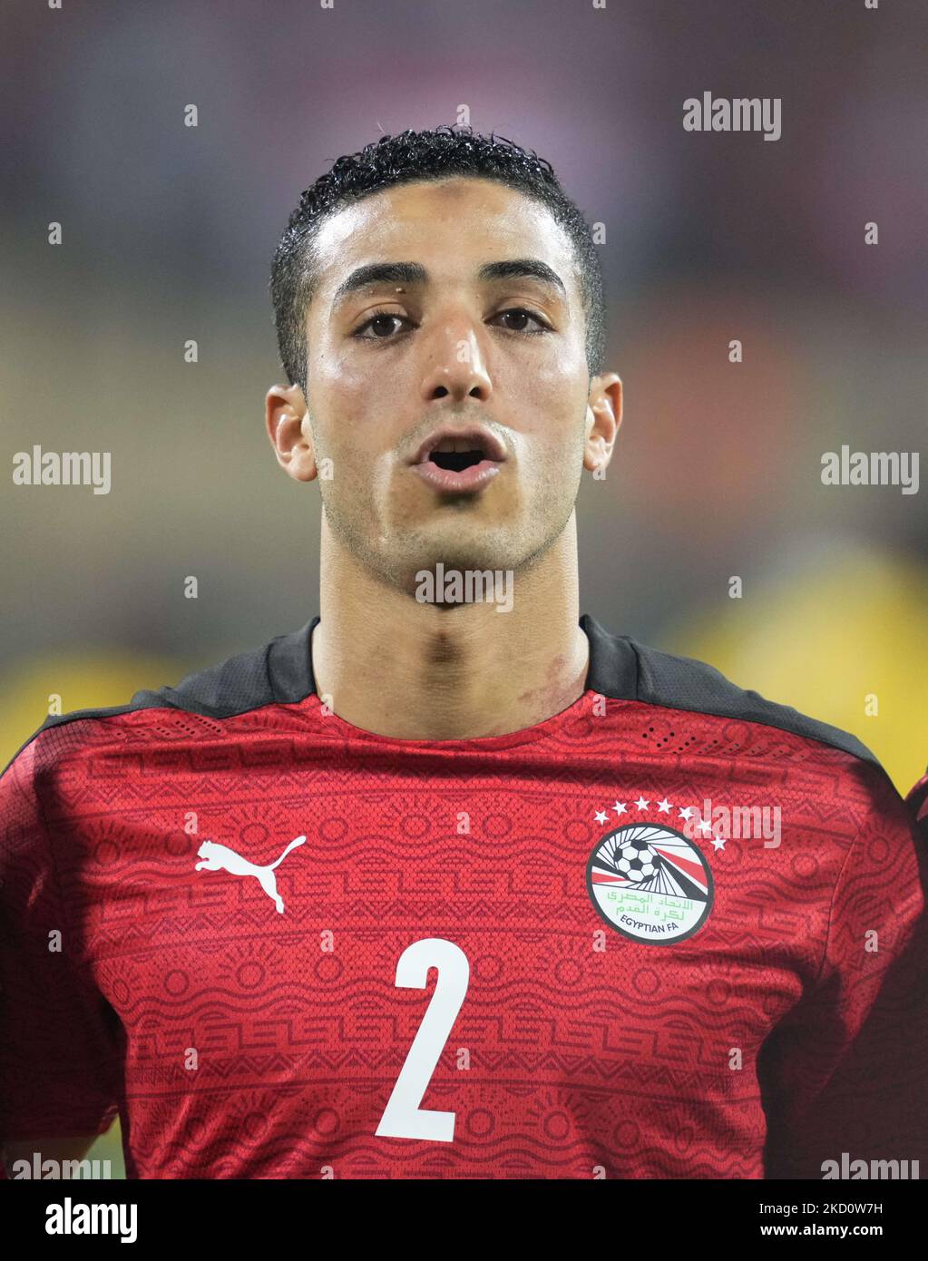 Mohamed Abdel Monem of Egypt during Egypt versus Sudan, African Cup of ...
