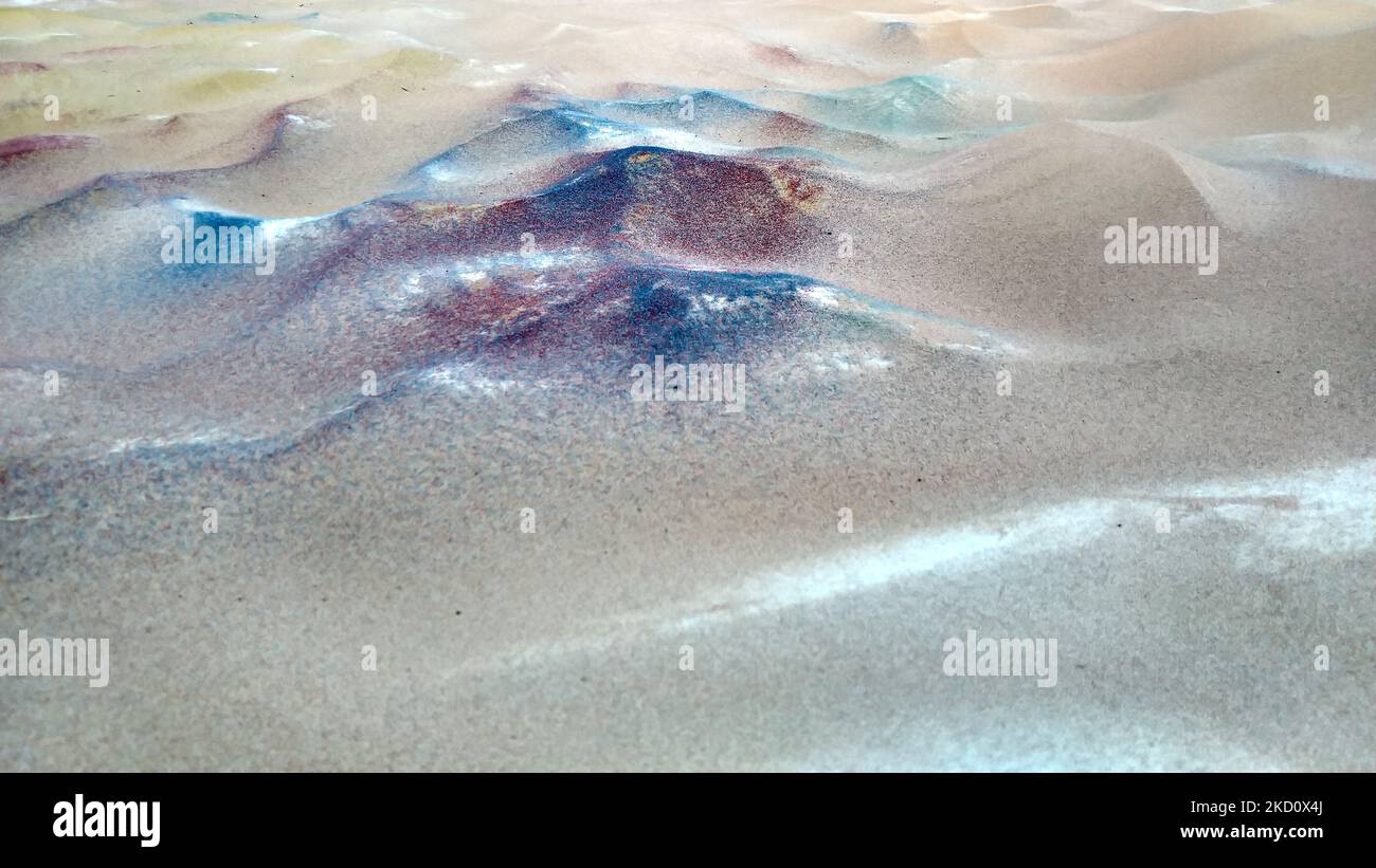 Colored sand close up picture Stock Photo - Alamy
