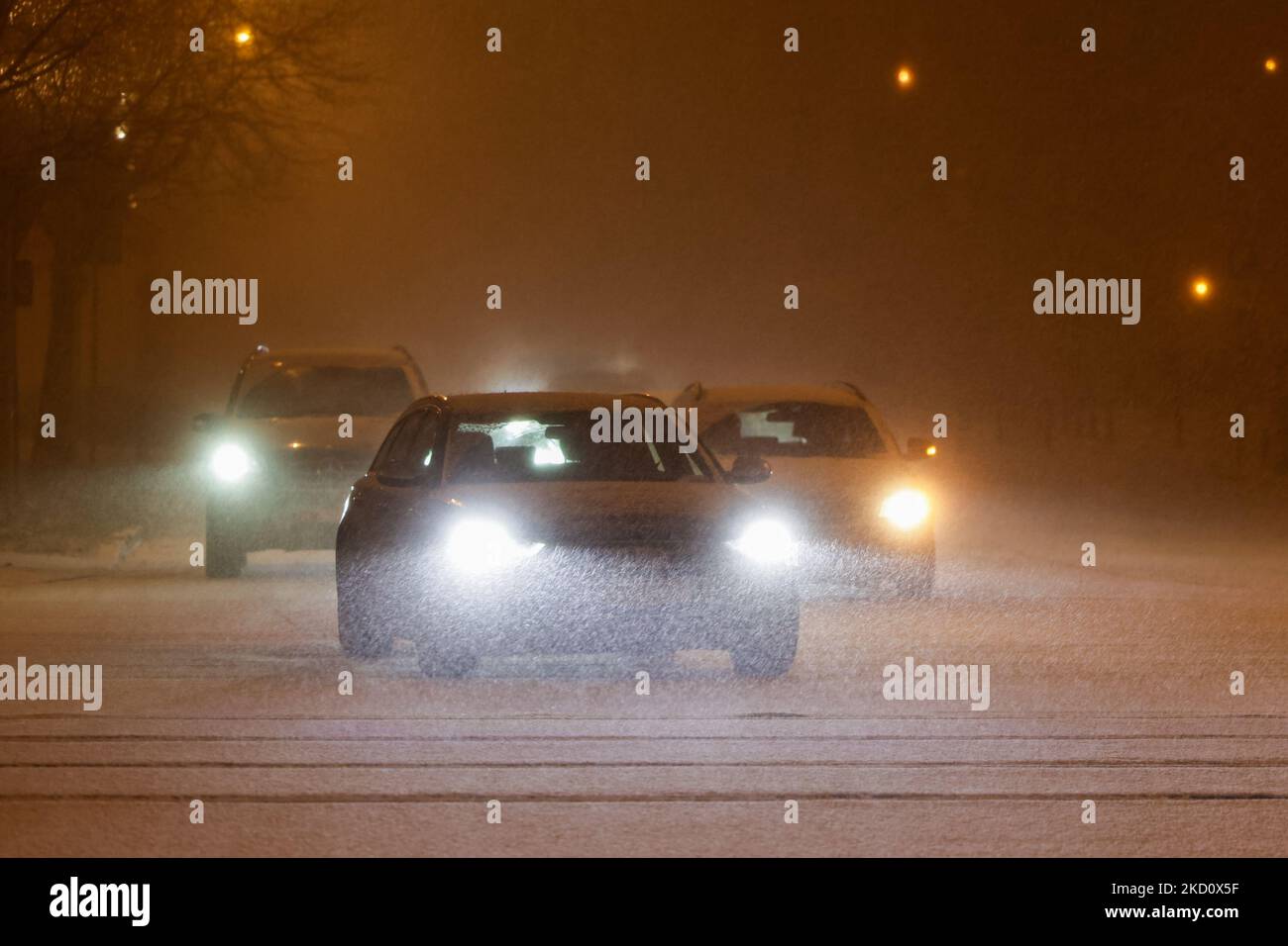 Snowstorm in Wroclaw, Poland, on January 20, 2022 (Photo by Krzysztof ...