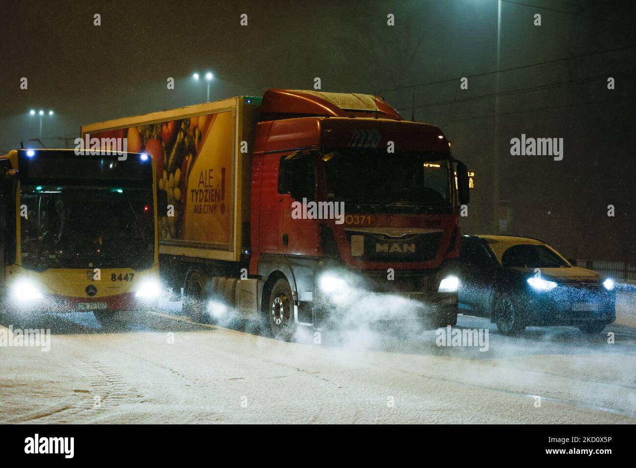 Snowstorm in Wroclaw, Poland, on January 20, 2022 (Photo by Krzysztof ...