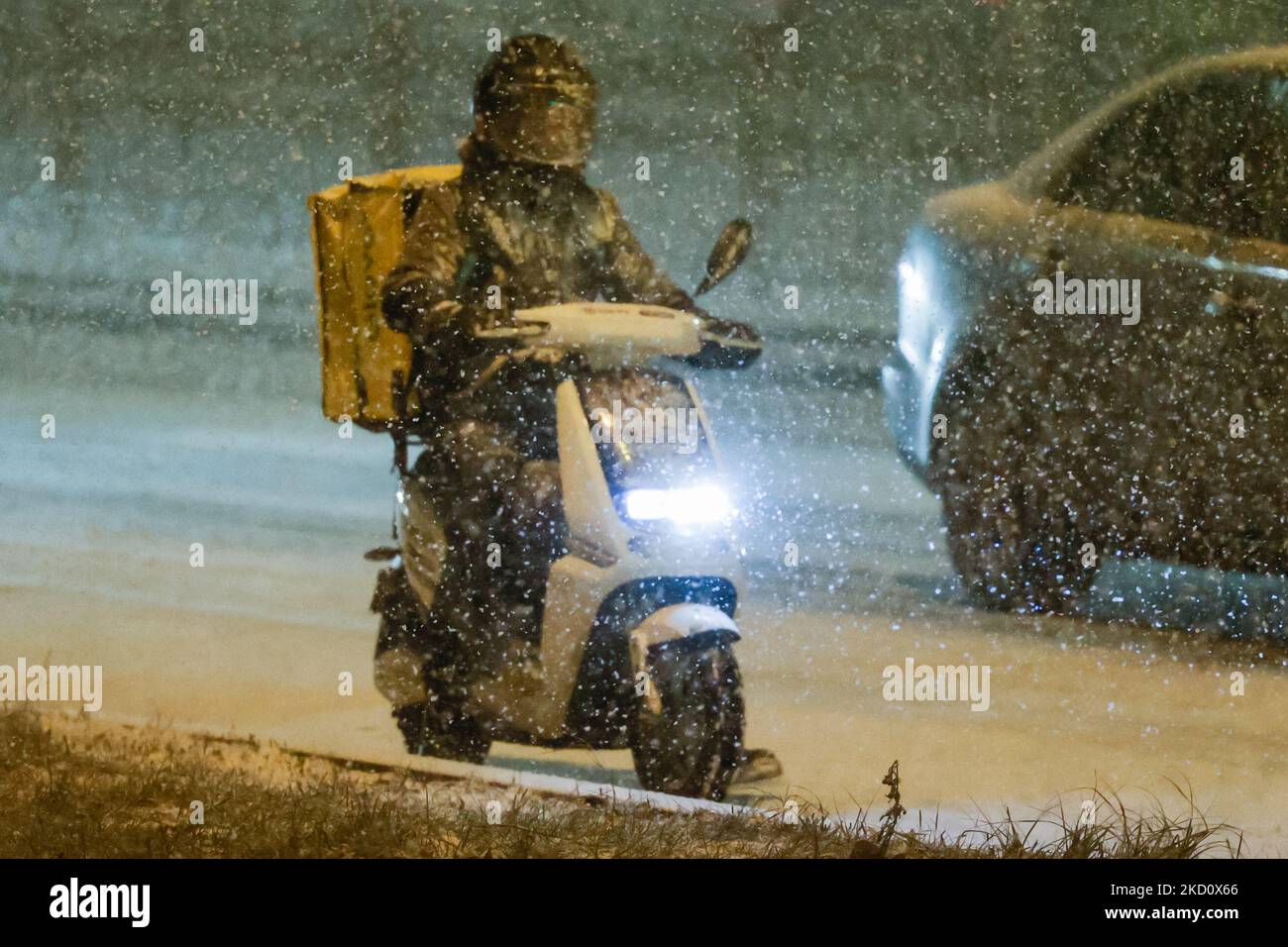 Snowstorm in Wroclaw, Poland, on January 20, 2022 (Photo by Krzysztof ...