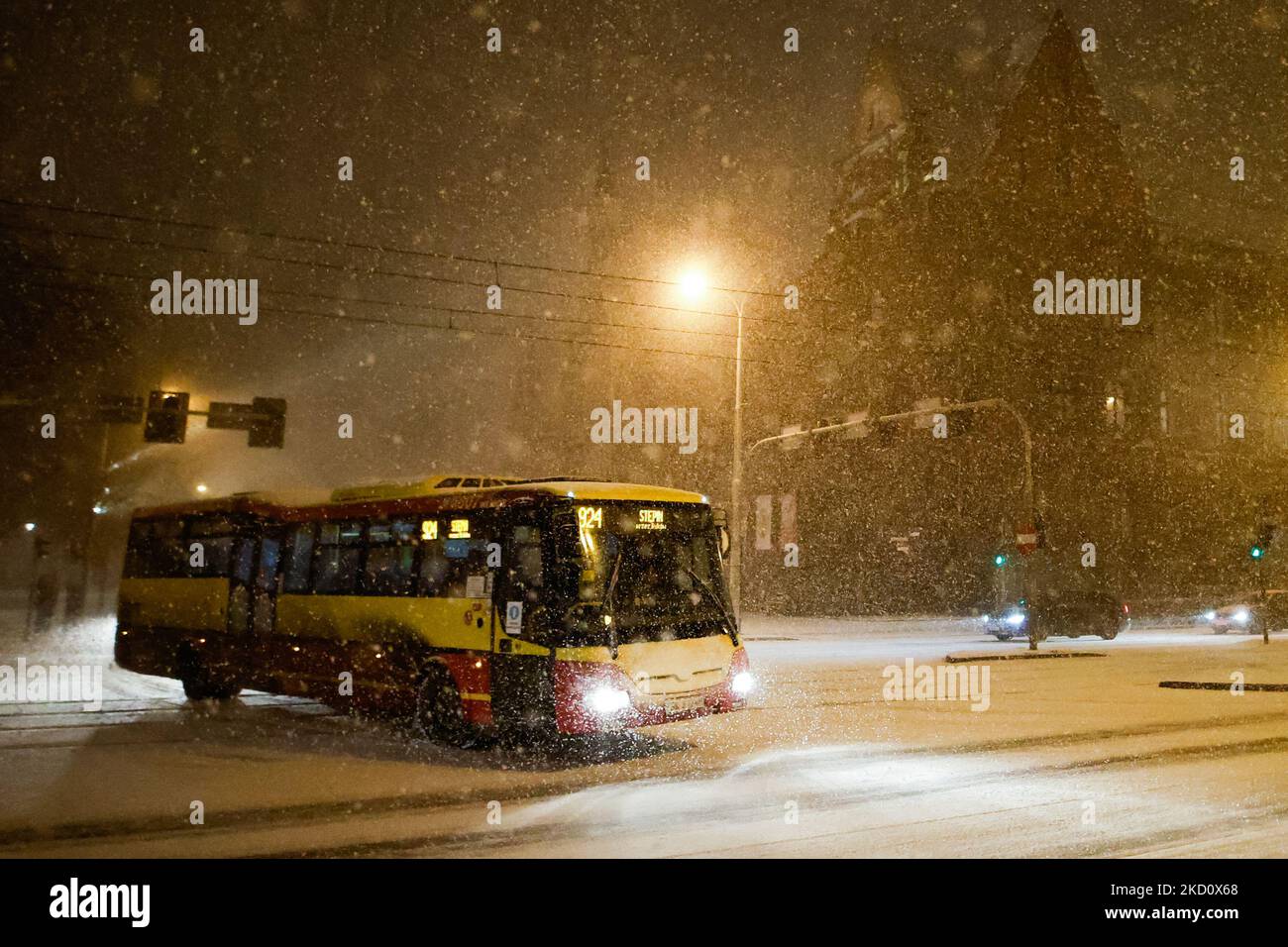 Snowstorm in Wroclaw, Poland, on January 20, 2022 (Photo by Krzysztof ...