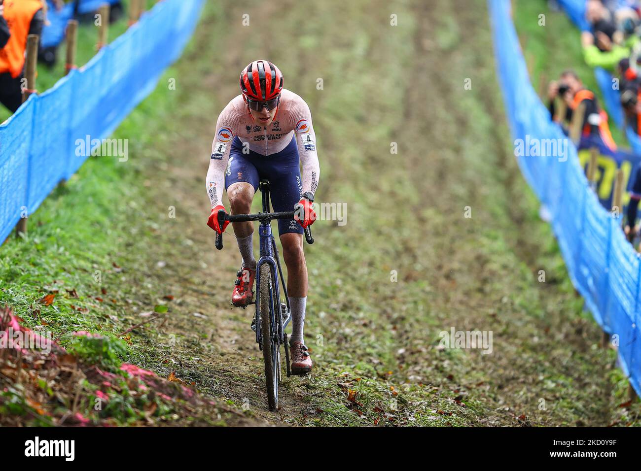 Dutch Pim Ronhaar pictured in action during the U23 men's race at the ...