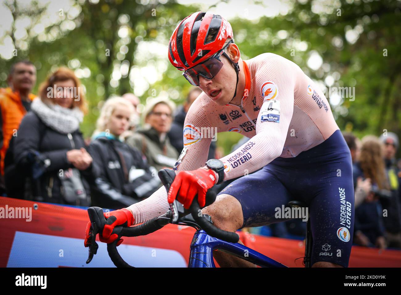 Dutch Pim Ronhaar pictured in action during the U23 men's race at the ...