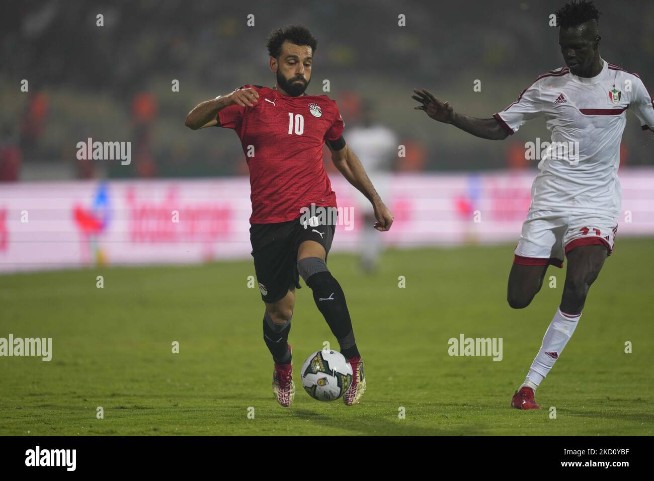 Mohamed Salah (captain) of Egypt during Egypt versus Sudan, African Cup ...