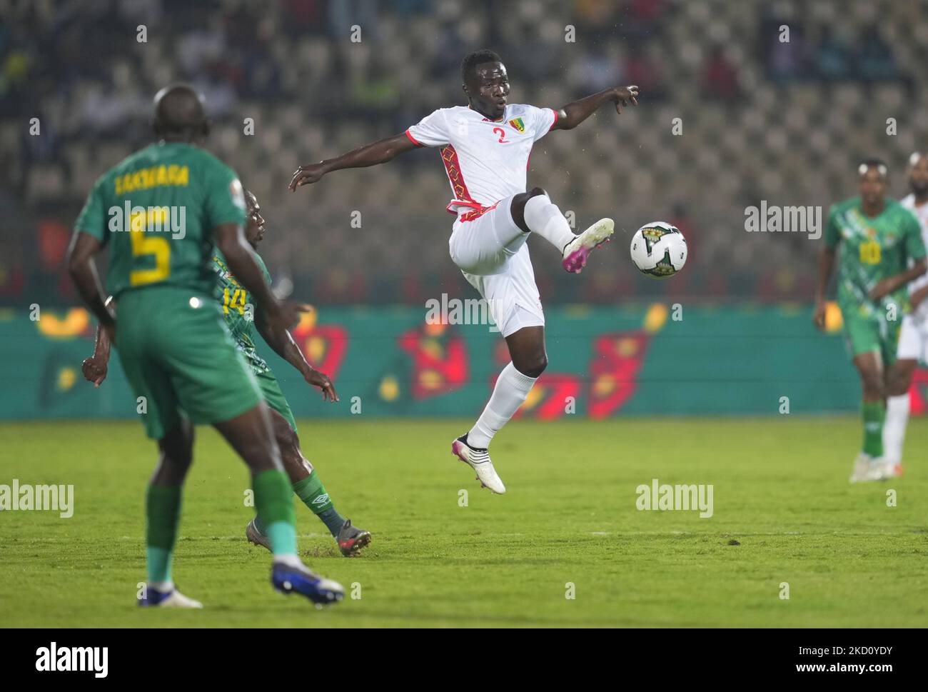 Morlaye Sylla of Guinea during Guinea versus Zimbabwe , African Cup of ...