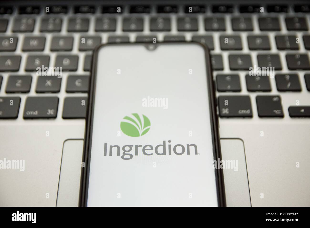 In this photo illustration an Ingredion Incorporated logo seen ...