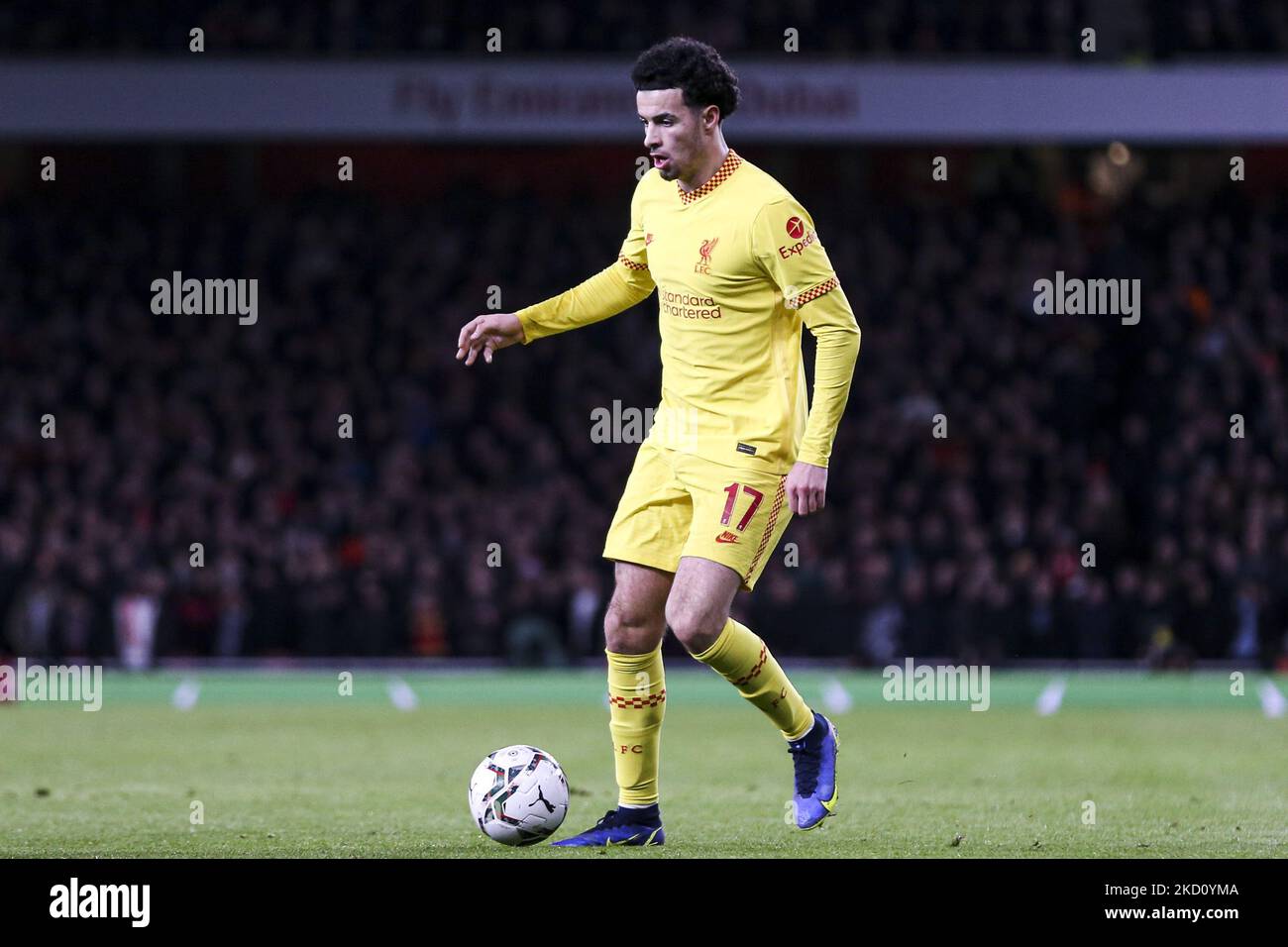 Curtis Jones Of Liverpool On The Ball During The Carabao Cup Match