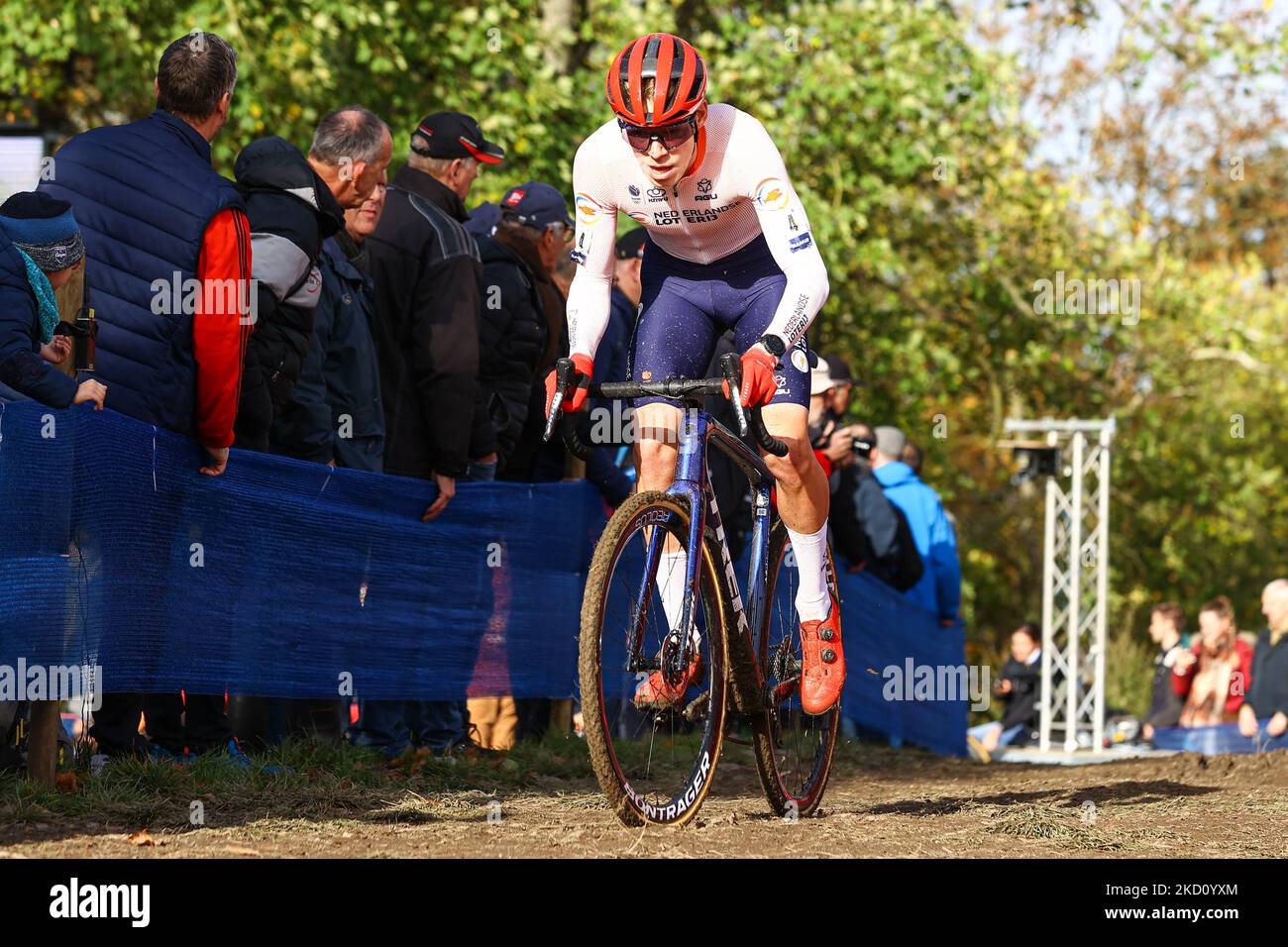 Dutch Pim Ronhaar pictured in action during the U23 men's race at the ...