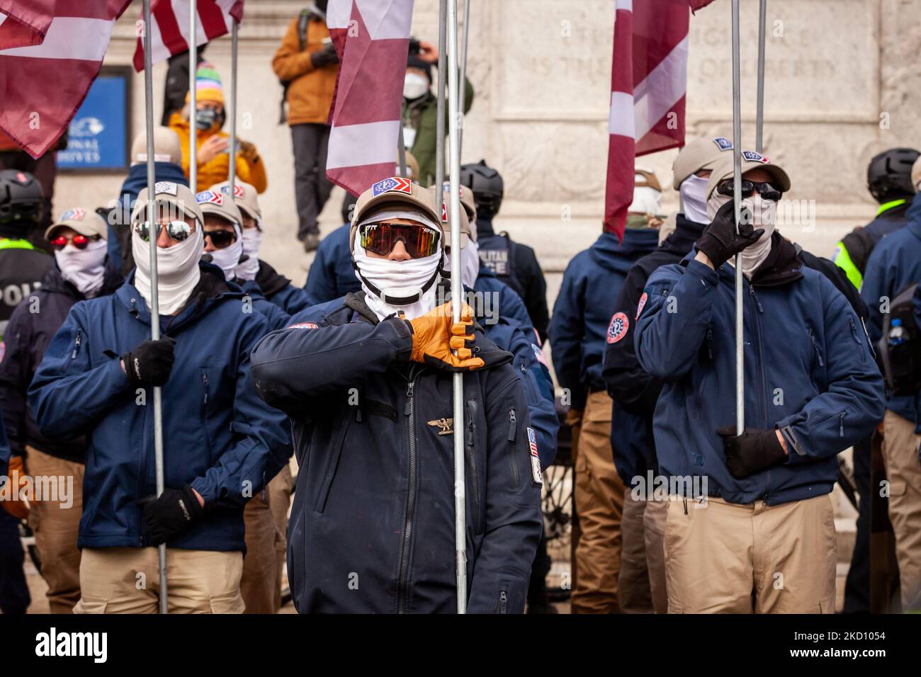 White supremacist group patriot front hi-res stock photography and ...