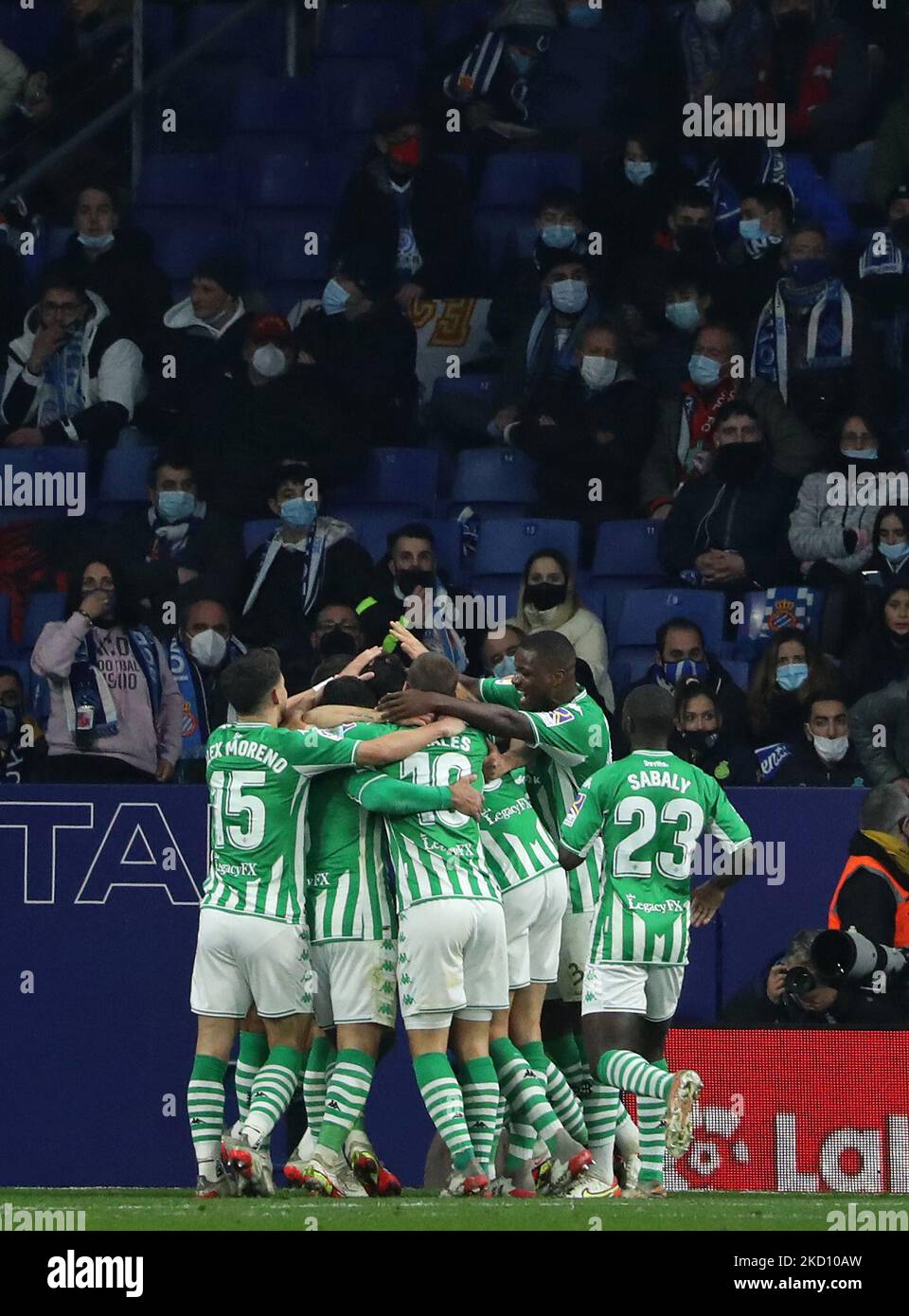 Betis players goal celebration hi-res stock photography and images - Alamy