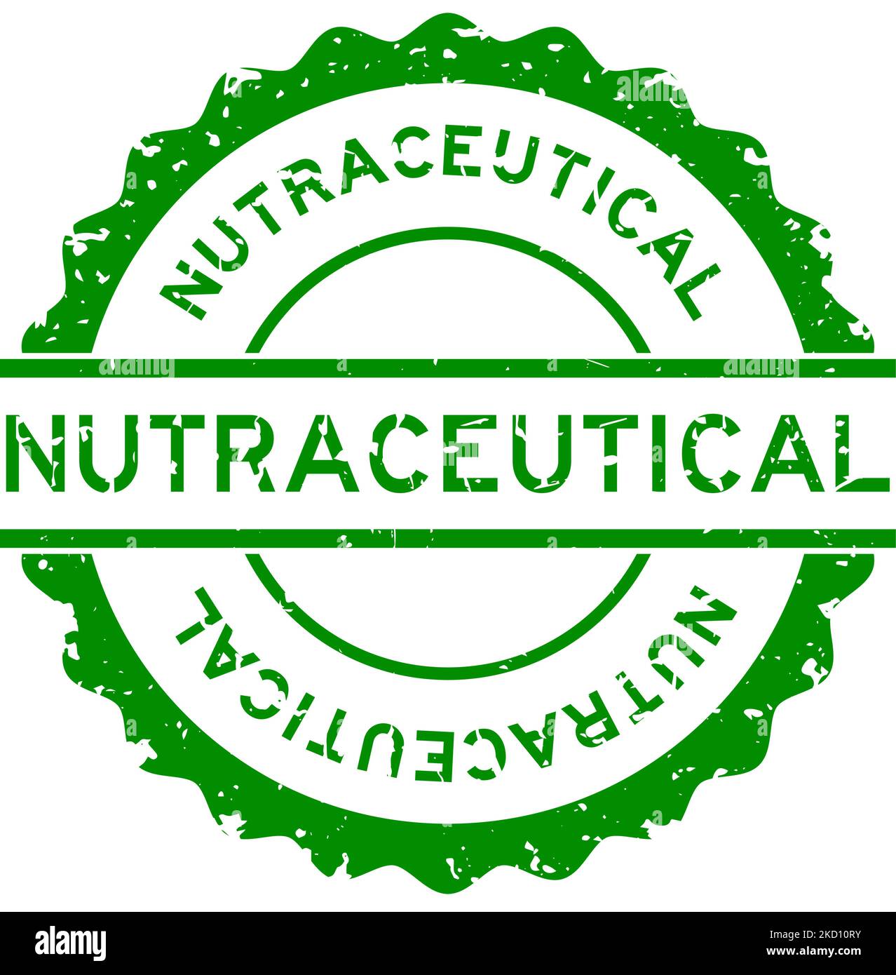 Grunge green nutraceutical word round rubber seal stamp on white background Stock Vector Image ...