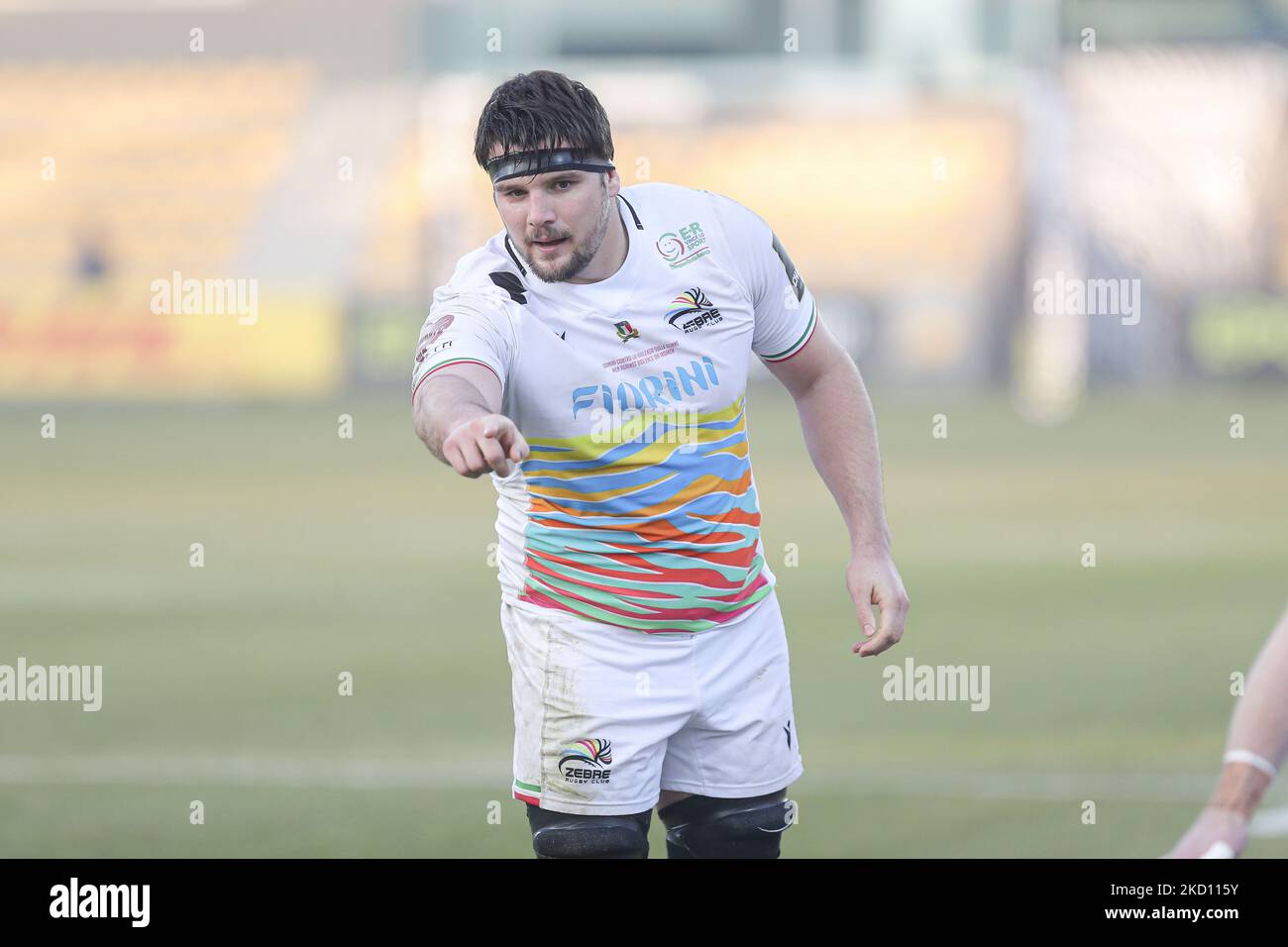 David Sisi (Zebre) during the Rugby Challenge Cup Zebre Rugby Club vs ...