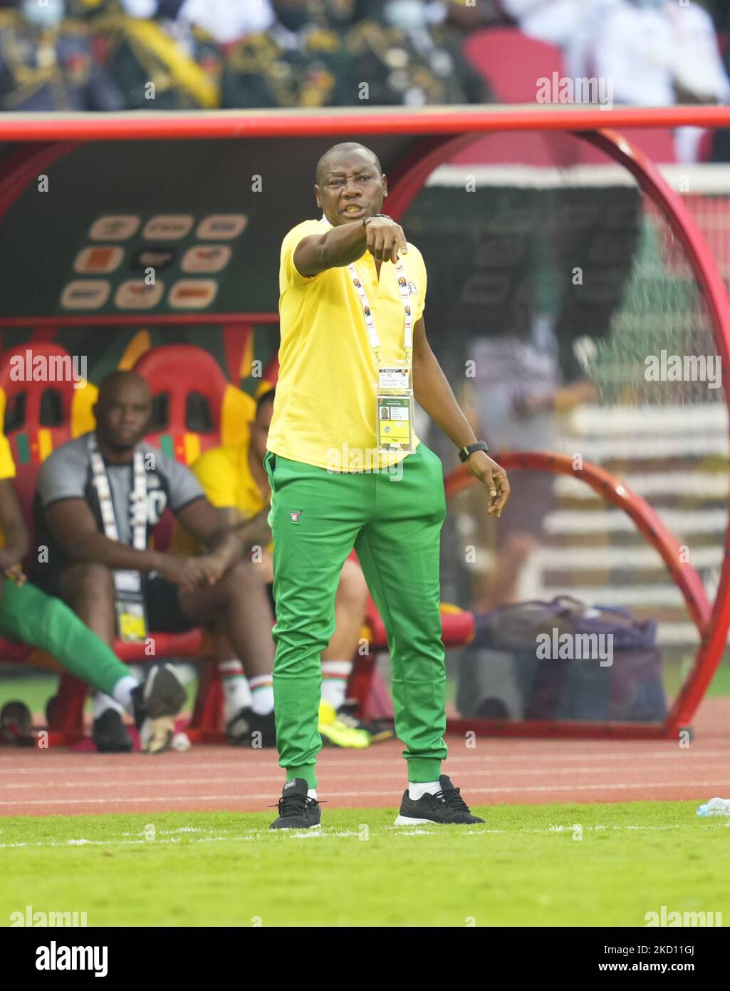 Kamou Malo of Burkina Faso during Cameroon against Burkina Faso ...